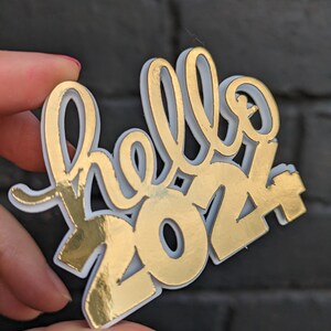 2024 New Year Cupcake Toppers/ New Year Cake Toppers - Etsy