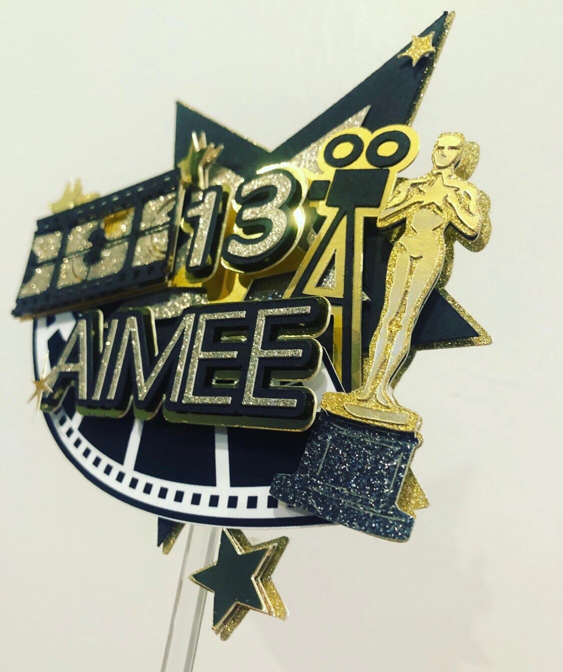 Oscars/awards Theme Personalised Cake Topper. - Etsy UK