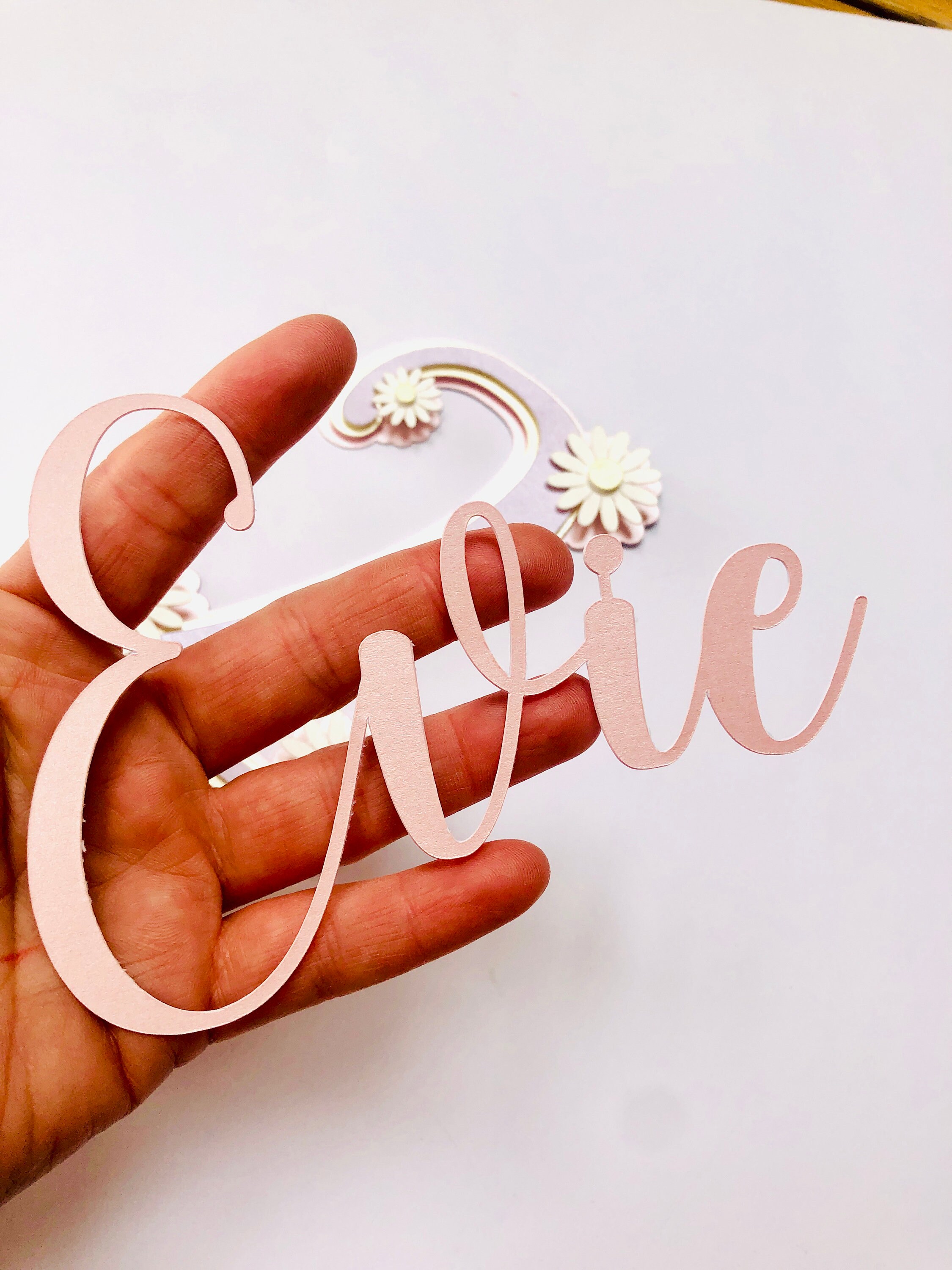 Daisy Number Cake Topper and Name Charm Set. - Etsy UK