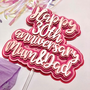 Personalised Multi-layer Cake Topper. - Etsy UK