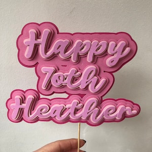 Personalised Multi-layer Cake Topper. - Etsy UK