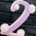 Daisy Number Cake Topper and Name Charm Set. - Etsy UK