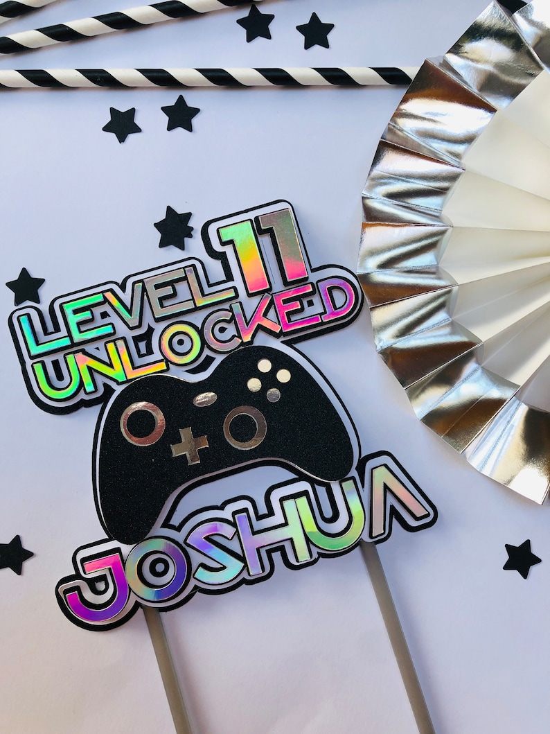 Gamer Cake Topper/ Gaming Party Decorations. - Etsy UK