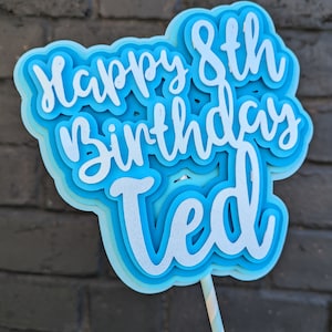 Personalised Multi-layer Cake Topper. - Etsy UK