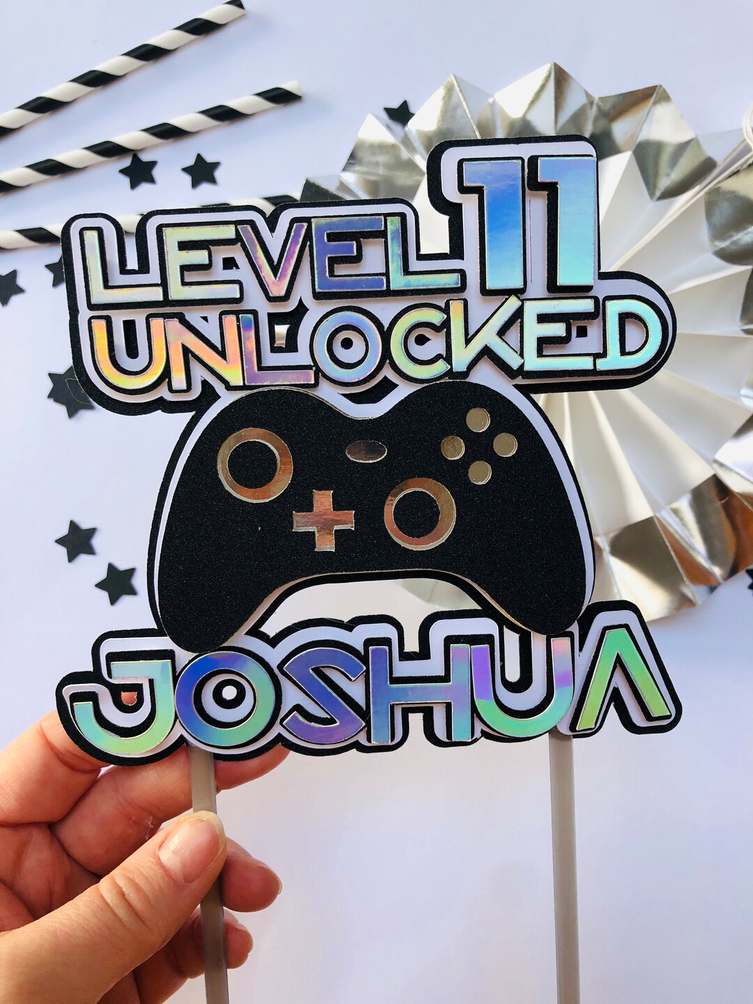 Gamer Cake Topper/ Gaming Party Decorations. - Etsy UK