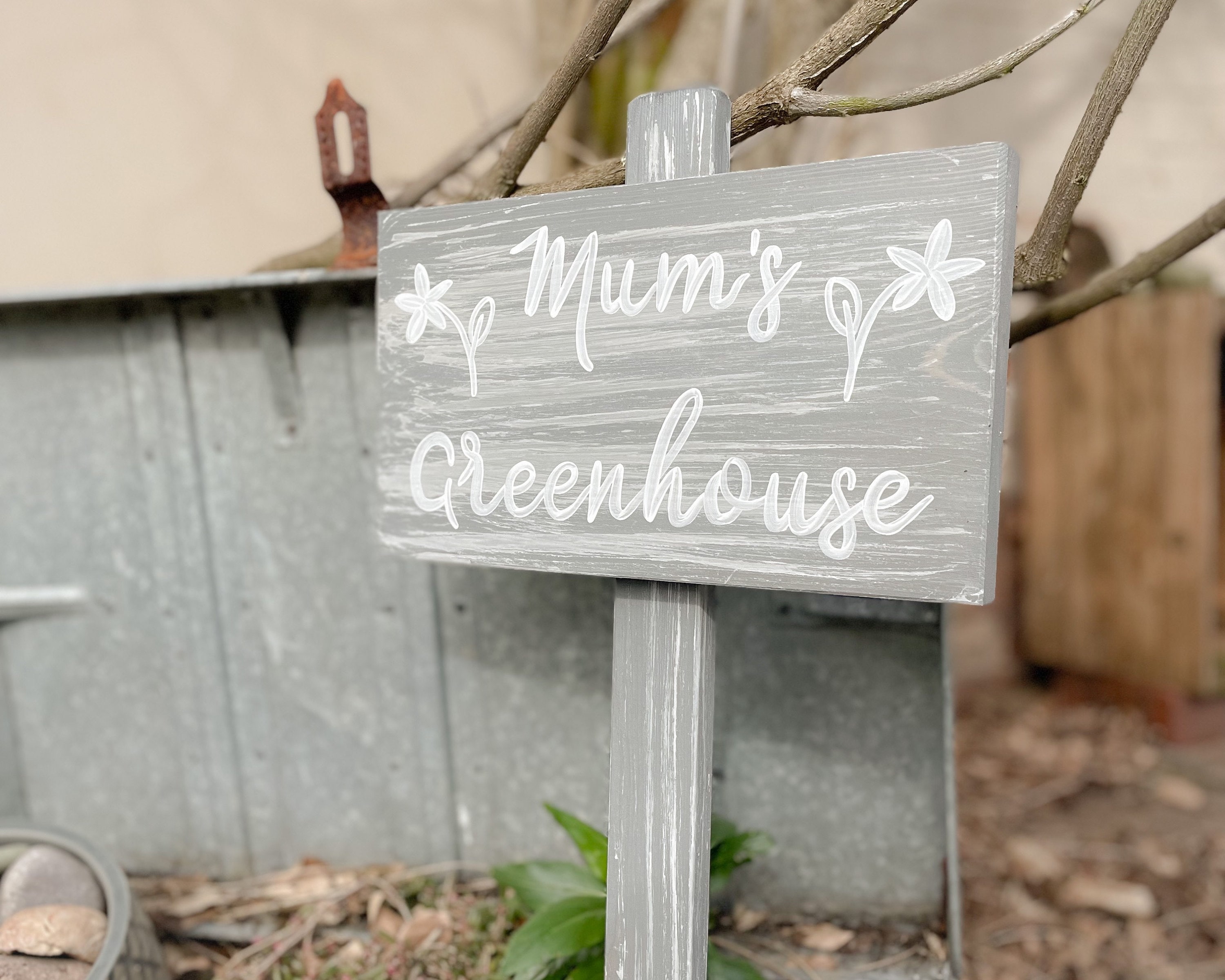 Personalised Garden Sign Wooden Garden Plaque Custom Outdoor Etsy Uk