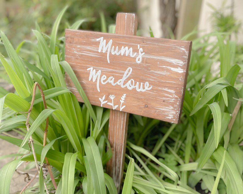 Personalised Garden Sign Wooden Garden Plaque Custom Outdoor - Etsy UK