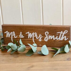 Wooden Top Table Sign, Wedding Top Table Plaque, Wedding Table Decor ...