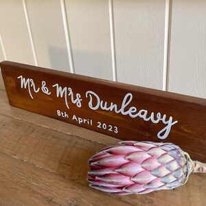 Wooden Top Table Sign, Wedding Top Table Plaque, Wedding Table Decor ...