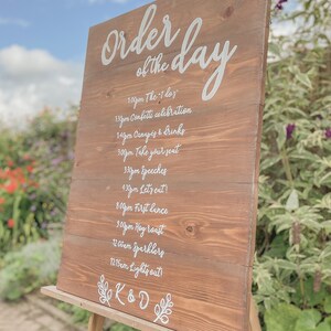 Order of the Day portrait, Order of Service, Rustic Order of the Day ...