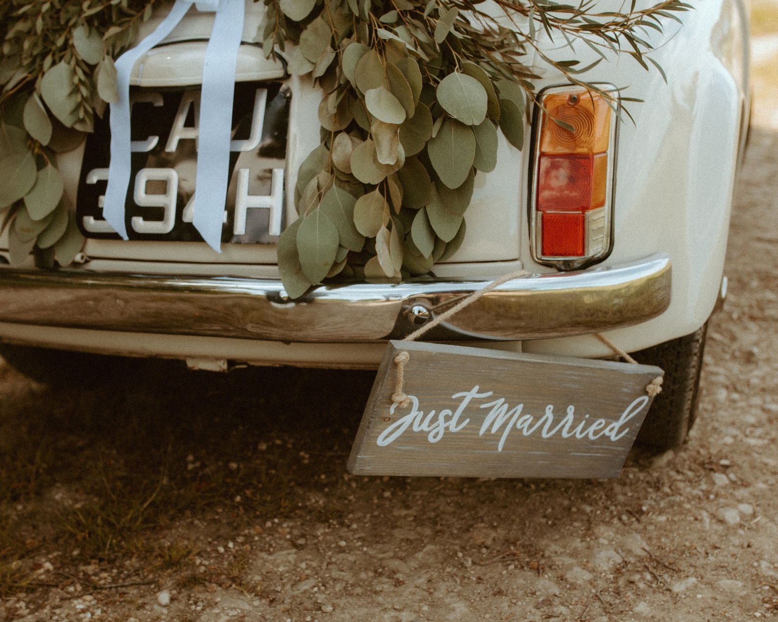 Just Married Wooden Sign, Just Married Hanging Sign, Just Married ...