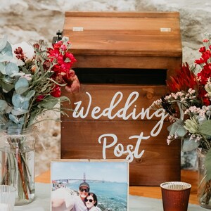 Wooden Wedding Post Box, Personalised Wedding Post Box, Wedding Cards ...