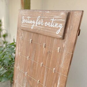 Wooden Wedding Table Plan (portrait), Find Your Seat Table Plan, Rustic ...