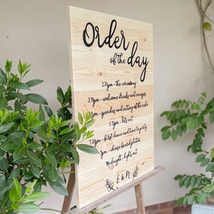 Order of the Day (portrait), Order of Service, Rustic Order of the Day ...