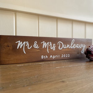 Wooden Top Table Sign, Wedding Top Table Plaque, Wedding Table Decor ...