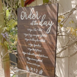 Order of the Day (portrait), Order of Service, Rustic Order of the Day ...