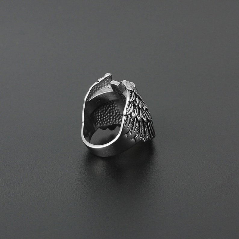 Men's Steel Ringsstainless Steel Angel Ringstitanium - Etsy