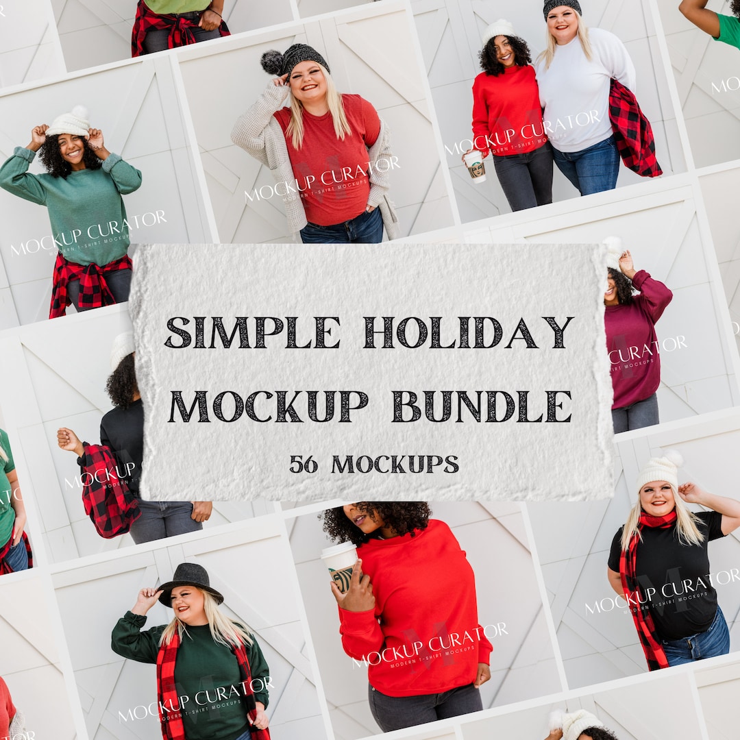 Christmas Mockup Bundle Holiday Mockups Christmas Bella - Etsy