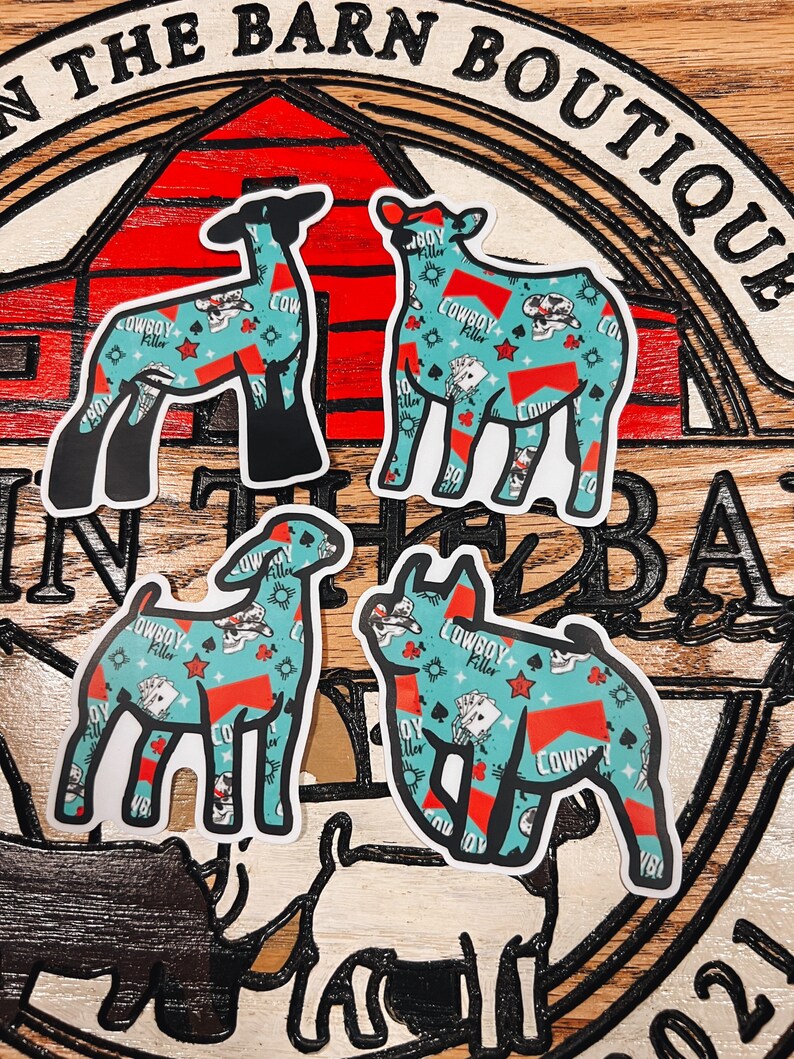 Cowboy Killer Livestock Stickers - Etsy