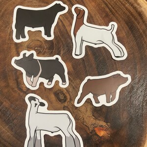 Classic Livestock Stickers - Etsy
