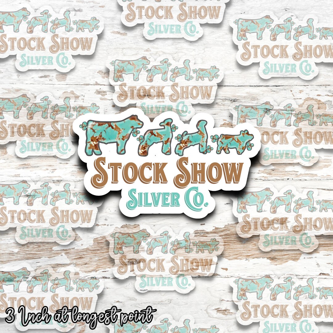 Stock Show Silver Co. Livestock Sticker - Etsy