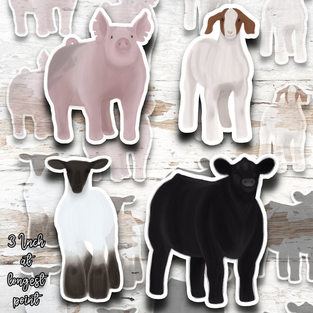 Back to Basics Livestock Stickers - Etsy