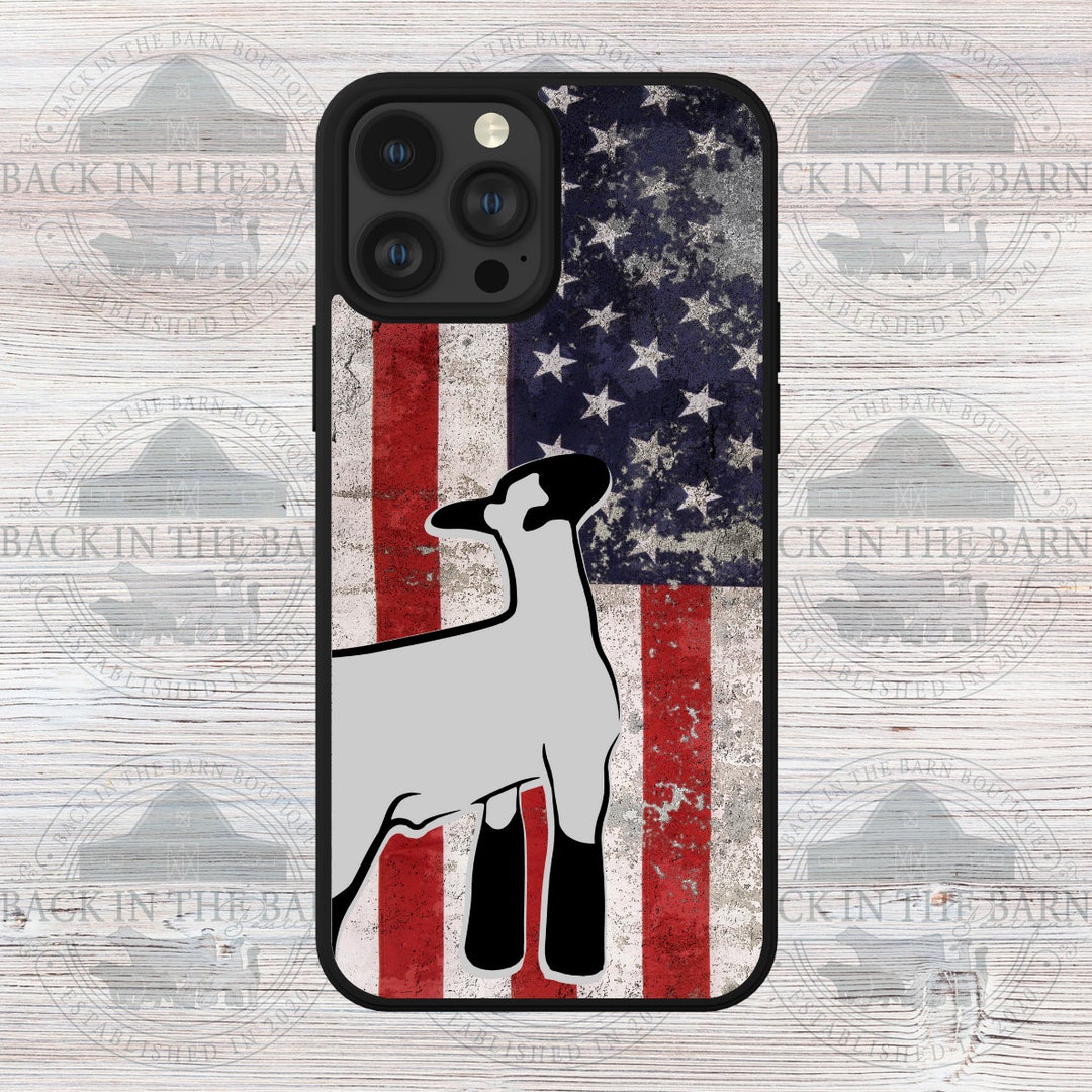 American Flag Show Lamb Livestock Phone Cases - Etsy