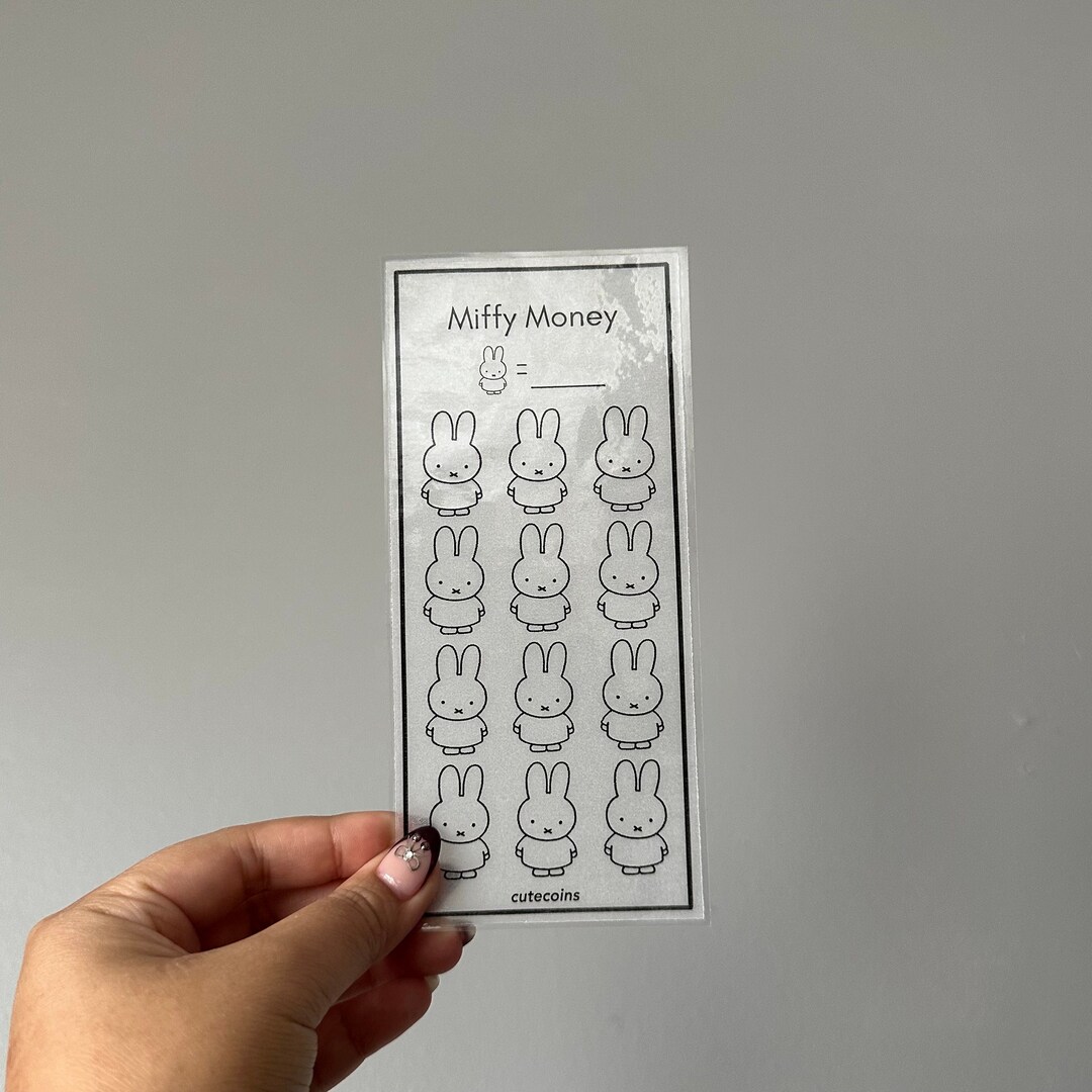 Miffy Nijntje Money Bunny Rabbit Spring Savings Challenge Cute - Etsy