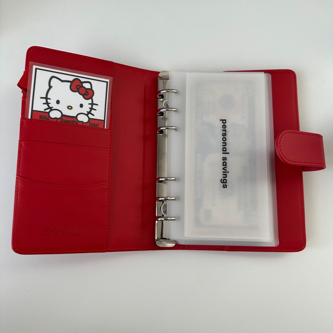 Hello Kitty Sanrio Teller Slip Reusable Cute Homemade Budgeting Cash ...