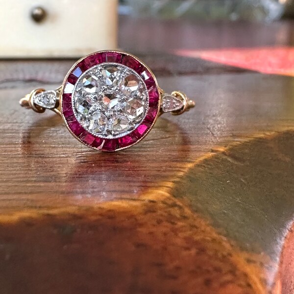Art Deco Ruby Ring - Etsy