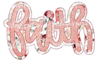 Blessed Spring Floral PNG Faux Embroidery, Spring, Floral, Faith ...