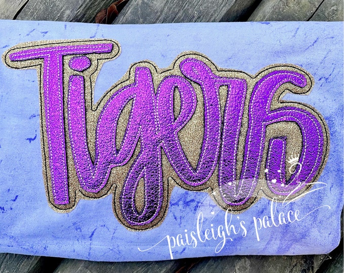 TIGERS Double Applique - Etsy