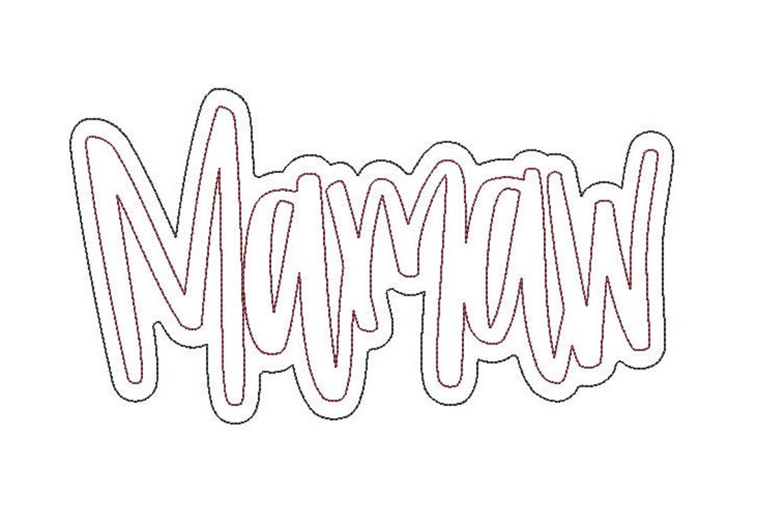 MAMAW Double Applique Download - Etsy