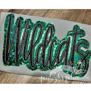WILDCATS Double Applique Download - Etsy