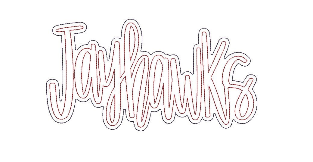 JAYHAWKS Double Applique Download - Etsy