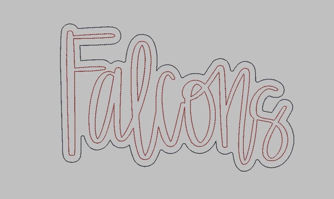 FALCONS Double Applique Download - Etsy