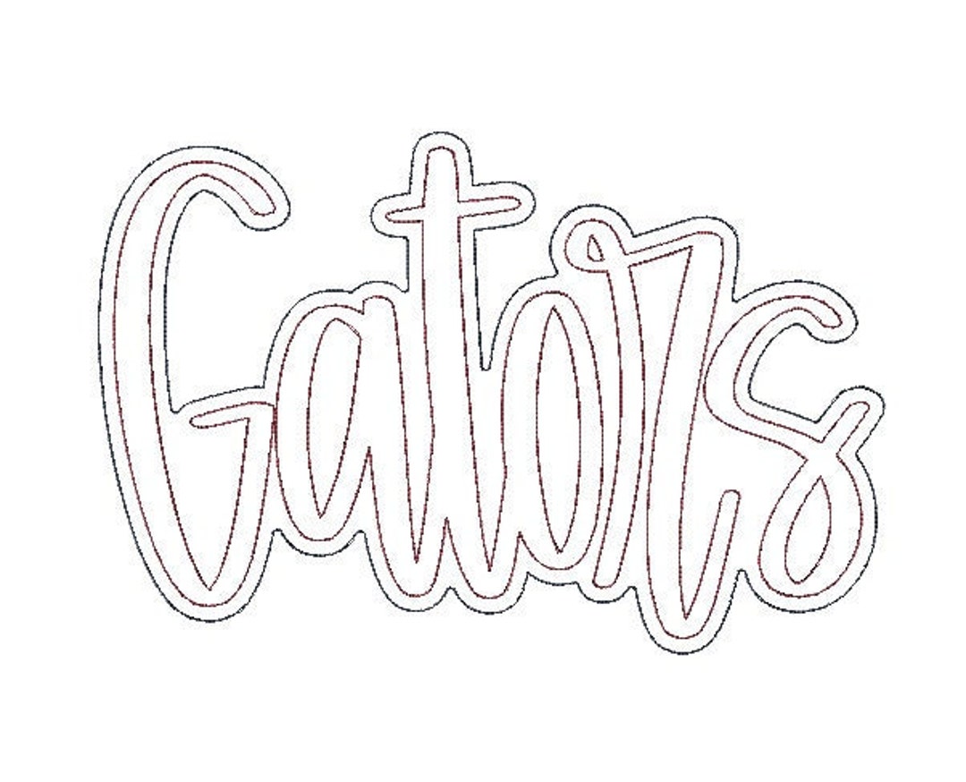 GATORS Double Applique Download - Etsy