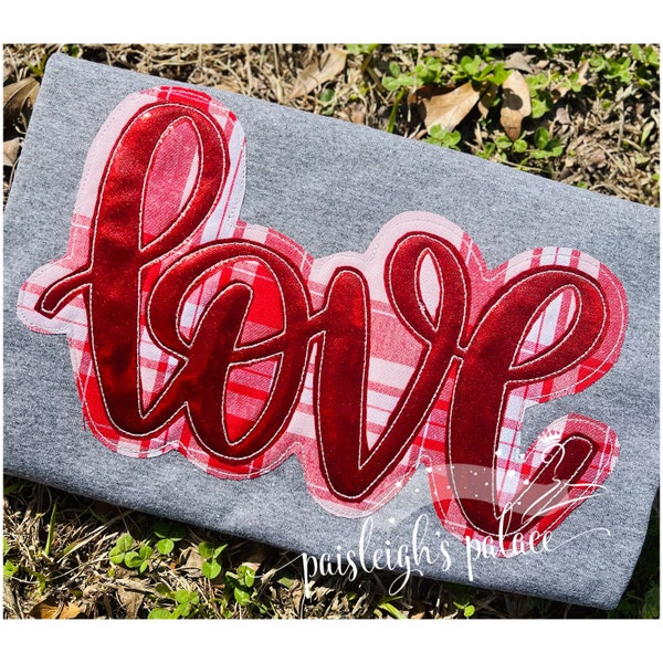 Love Applique Design - Etsy