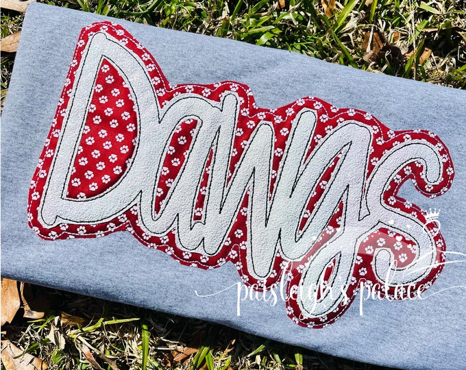 DAWGS Double Applique - Etsy
