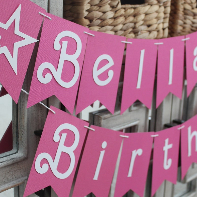 Barbie Banner - Etsy