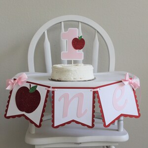 Apple Birthday Decorations Apple Banner Apple of My Eye - Etsy