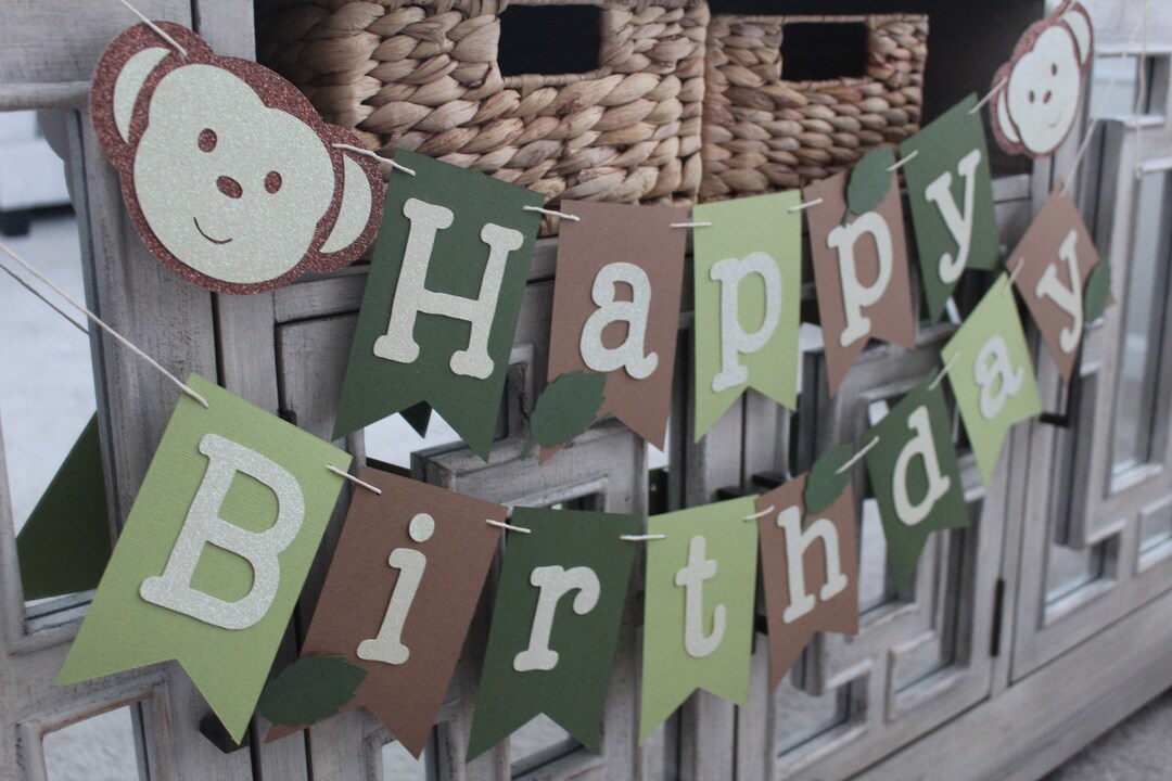 Monkey Birthday Party, Monkey Birthday Decorations, Monkey Birthday ...