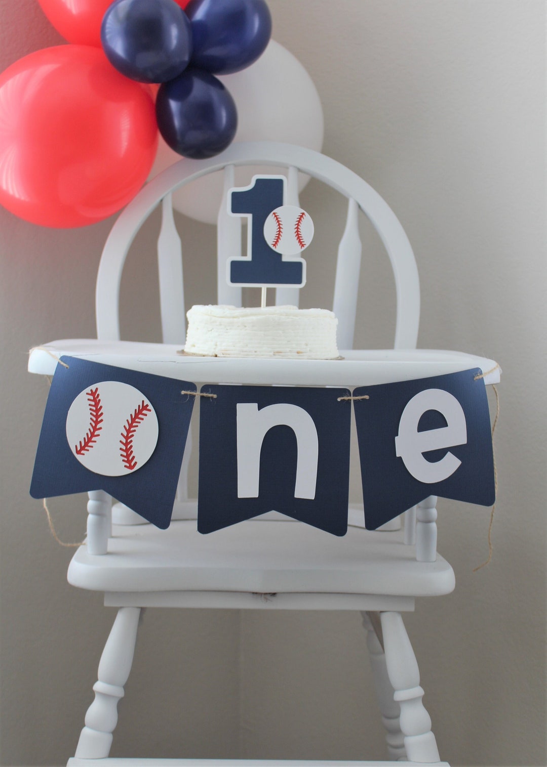 Baseball First Birthday Banner, Baseball Banner, Baseball Birthday ...