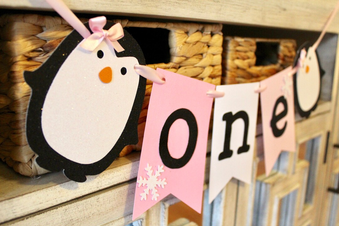 Penguin Birthday Decorations Penguin Birthday Banner Penguin - Etsy