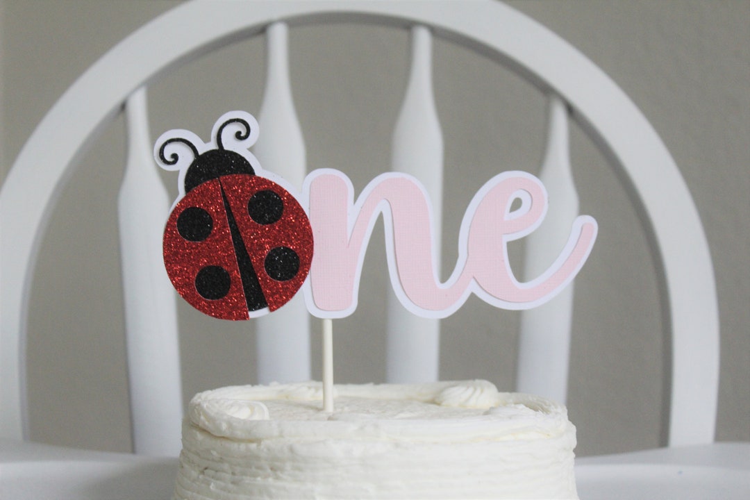 Ladybug Birthday Cake Topper, Ladybug Cake Topper, Lady Bug Birthday ...