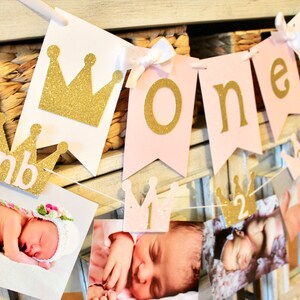 Crown Birthday Banner Princess Birthday Decorations Princess | Etsy