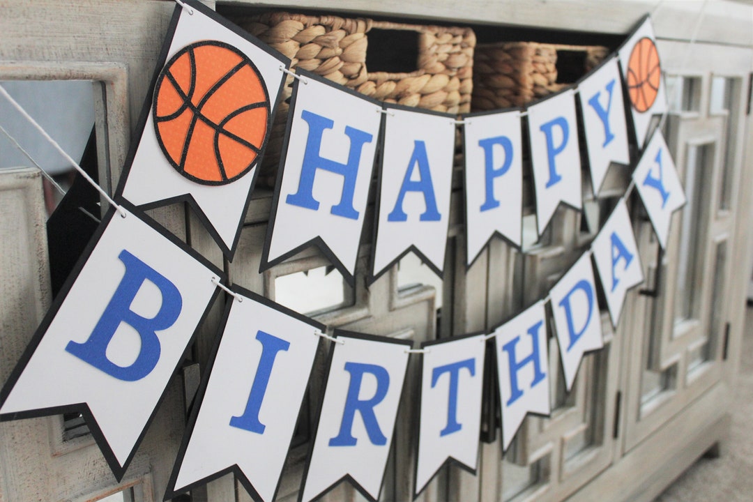 Basketball Birthday Banner, Basketball Birthday Decorations, Basketball ...