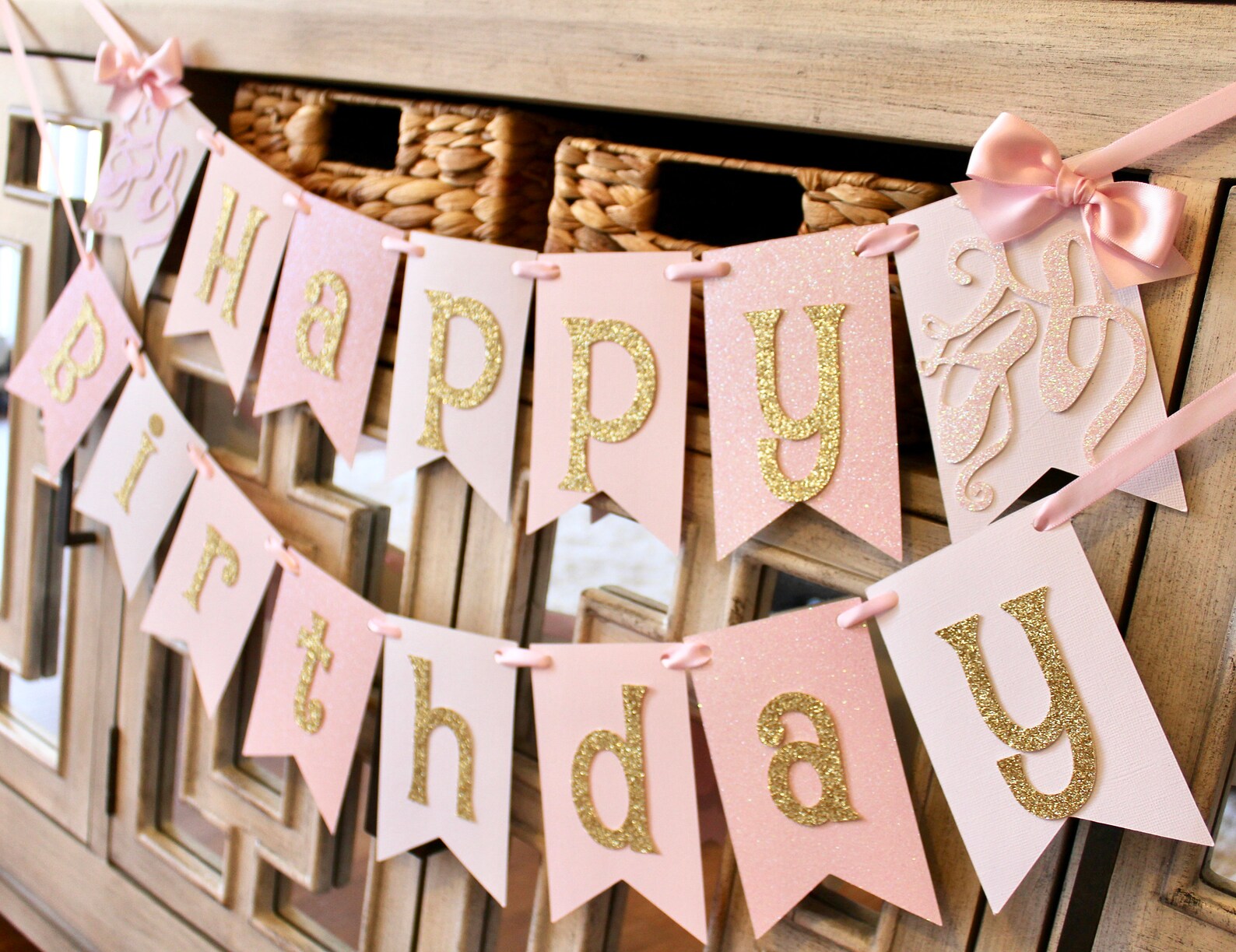 Ballerina Birthday Banner Ballerina Birthday Decorations Two | Etsy