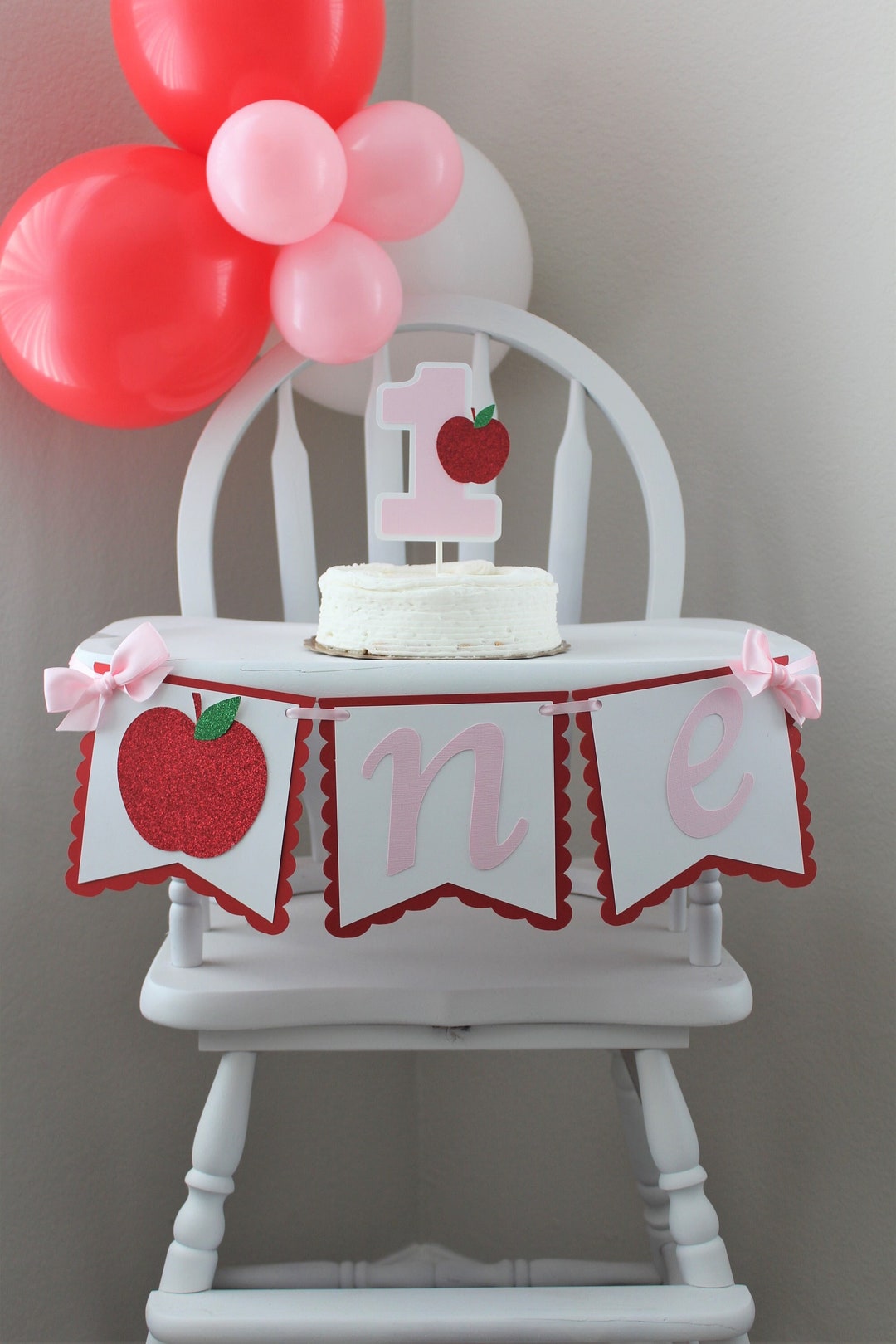 Apple Birthday Decorations, Apple Banner, Apple of My Eye Birthday ...