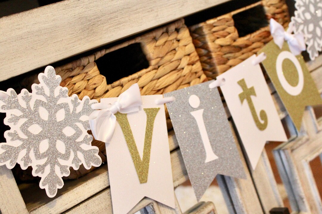 Winter Wonderland Name Banner Winter Onederland Banners - Etsy.de